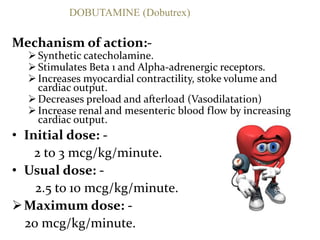 Inotropic agents, or inotropes, are medicines that change the force of ...