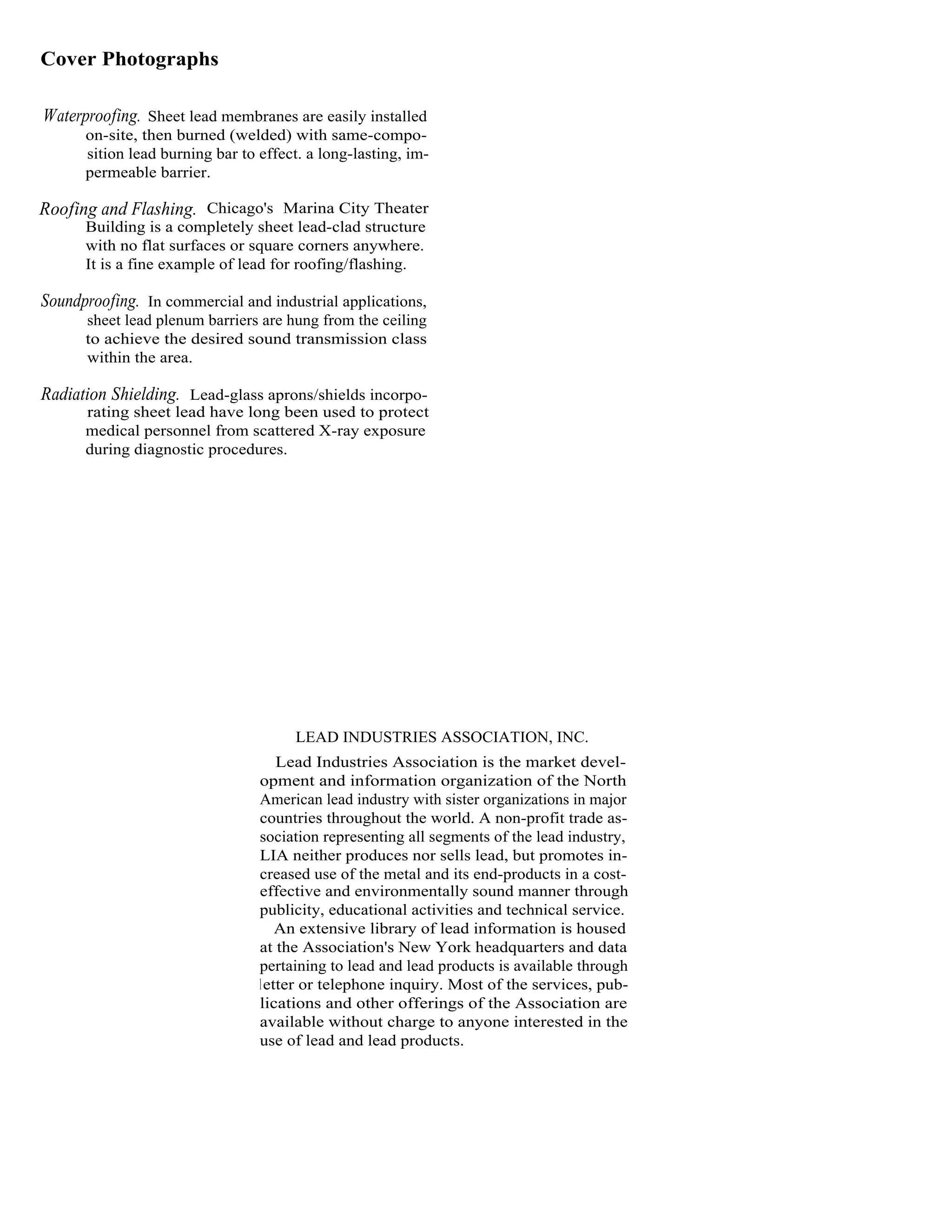 Use of Sheet Lead as the Protective Shielding | PDF