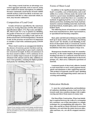 Use of Sheet Lead as the Protective Shielding | PDF