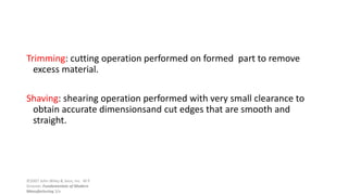 ppt on Sheet metal process | PPTX