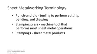 ppt on Sheet metal process | PPTX