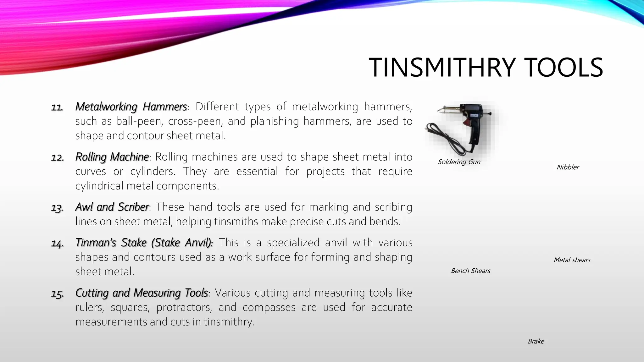 SHEET METAL AND TINSMITHRY.pptx