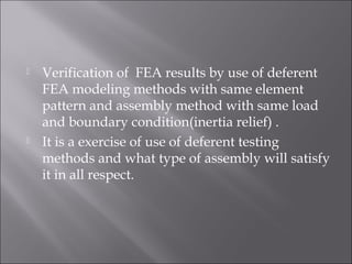 Sheet metal assembly verification by fea methods | PPT