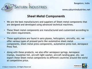 Sheet metal components | PPT