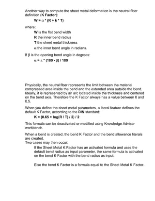 Sheet metal design | PDF