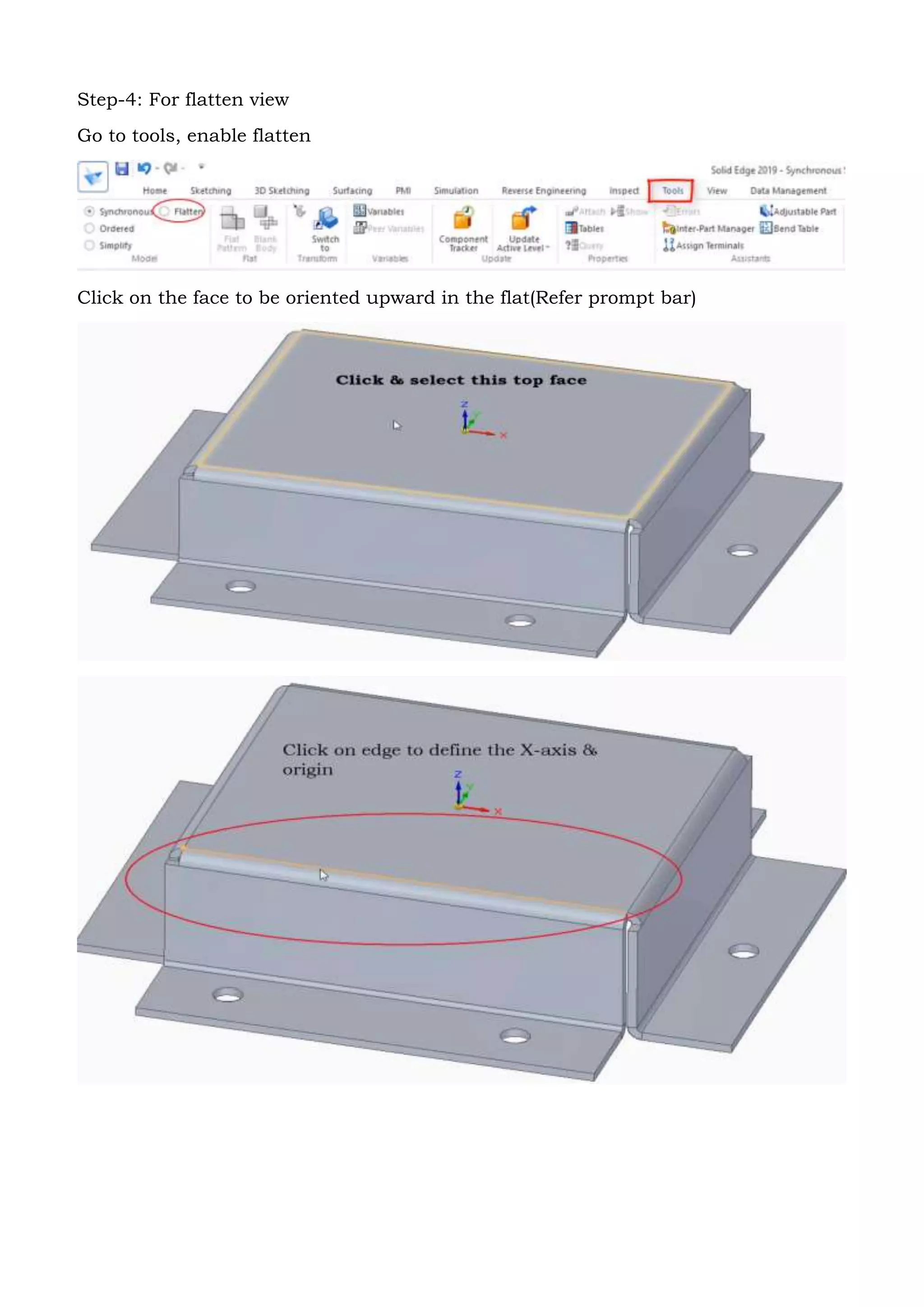 Sheet metal design in Solid Edge.docx