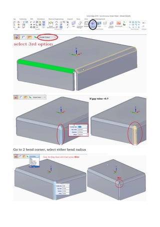 Sheet metal design in Solid Edge.docx