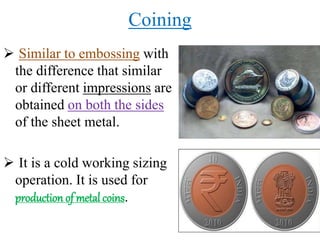 Sheet Metal Operations | PPTX