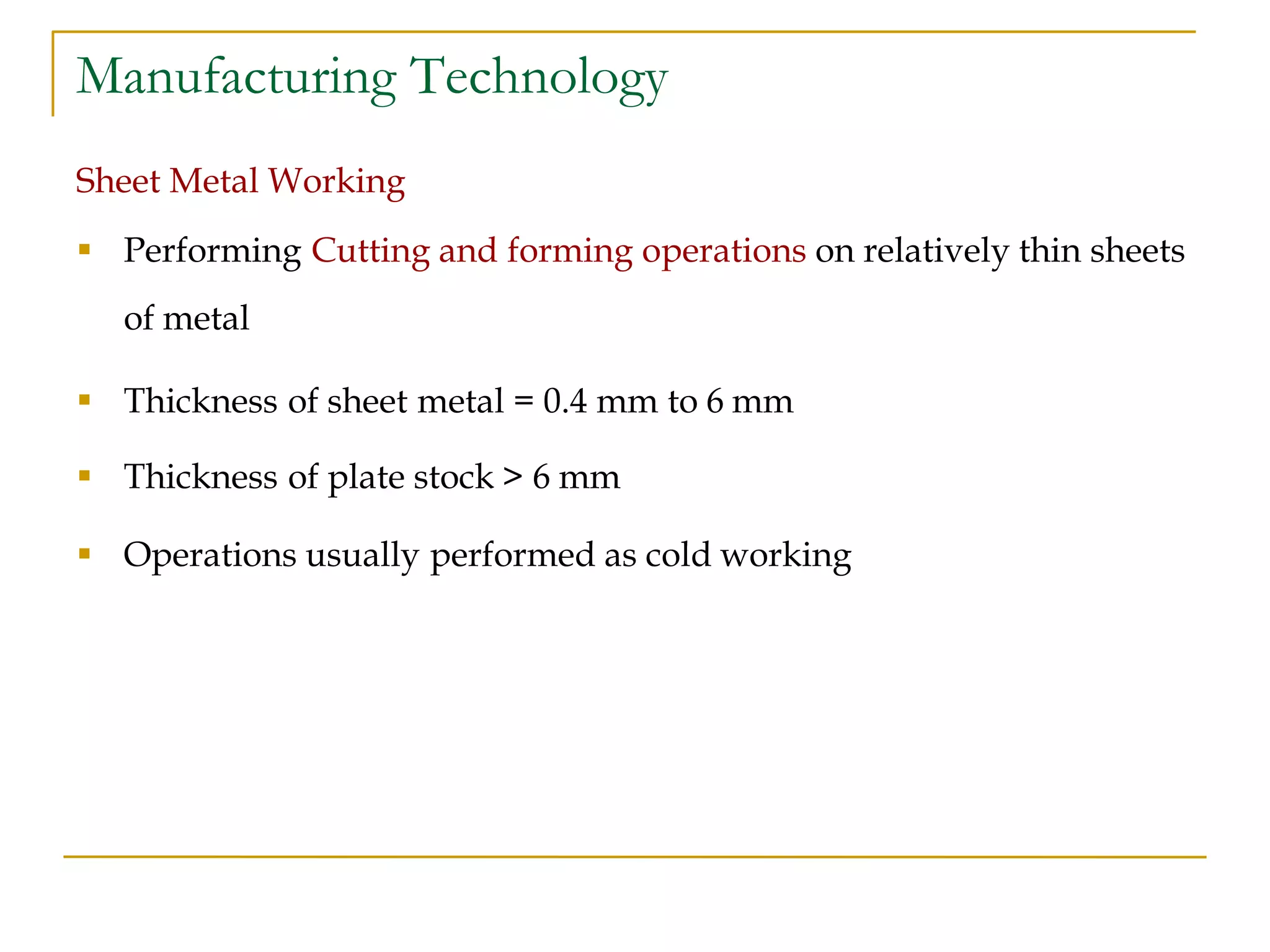 Sheetmetaloperations 6 part a | PDF