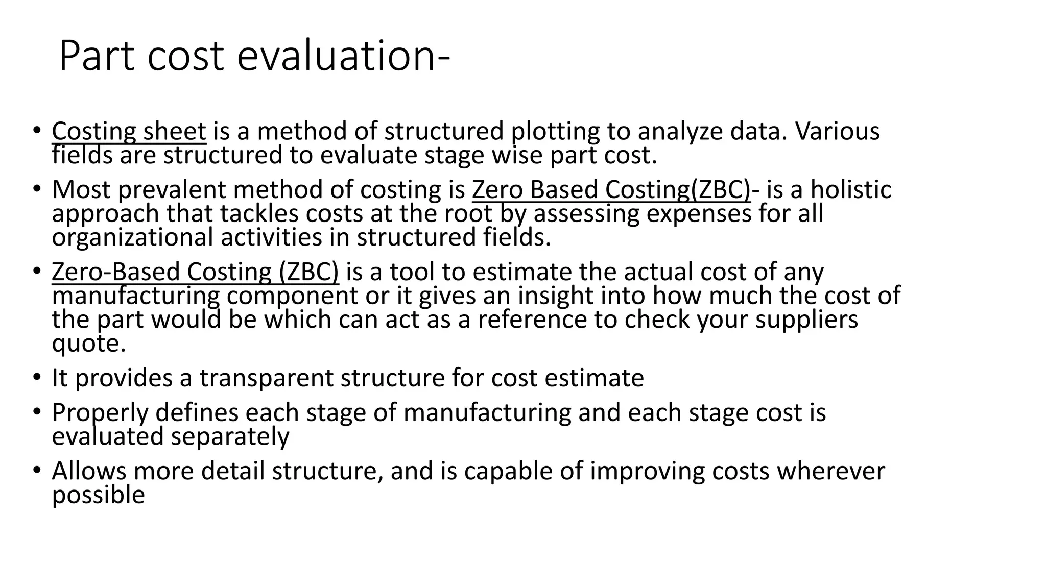 Sheet Metal Part Costing | PPTX
