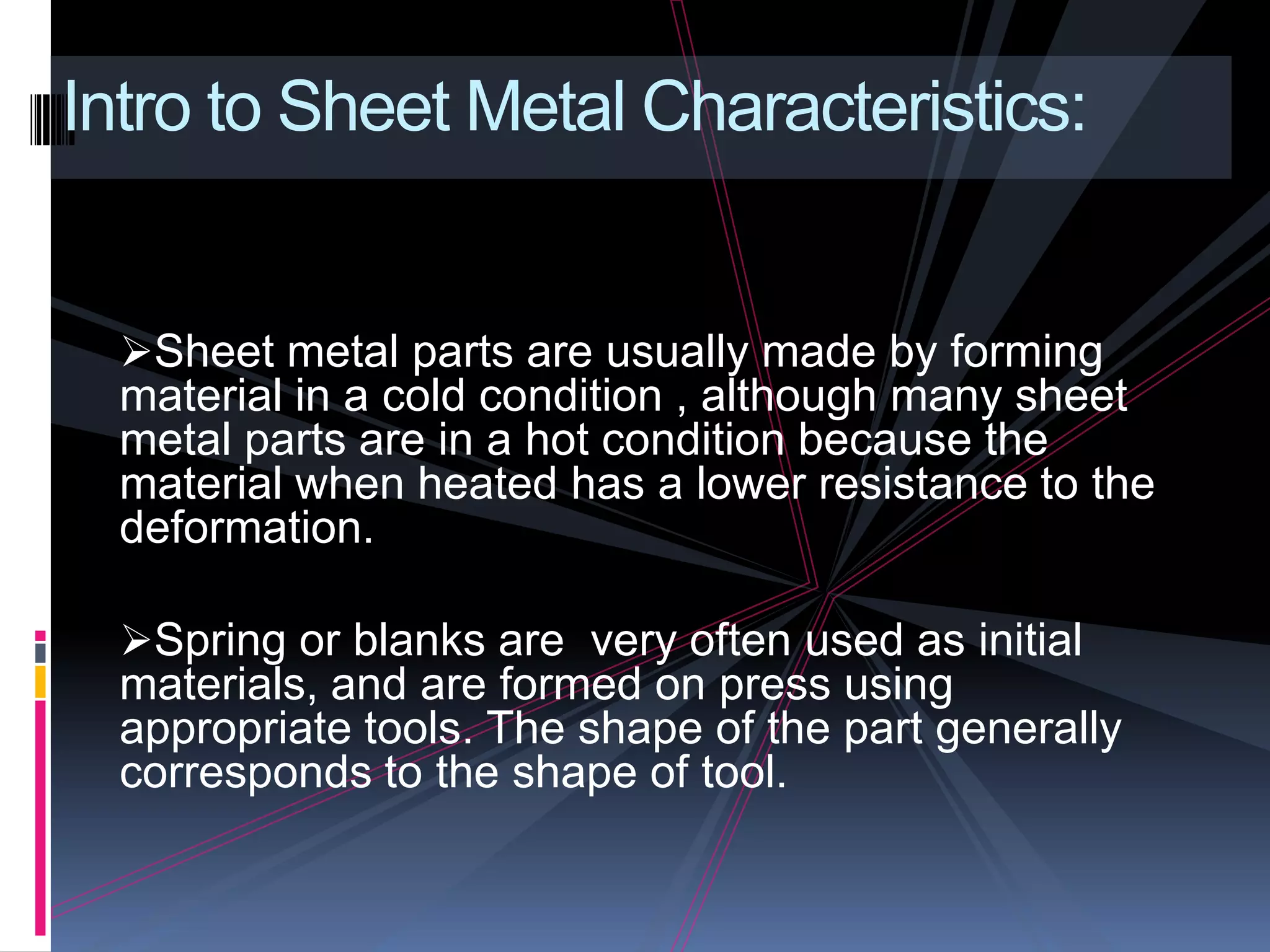 Sheet Metal Forming | PPTX