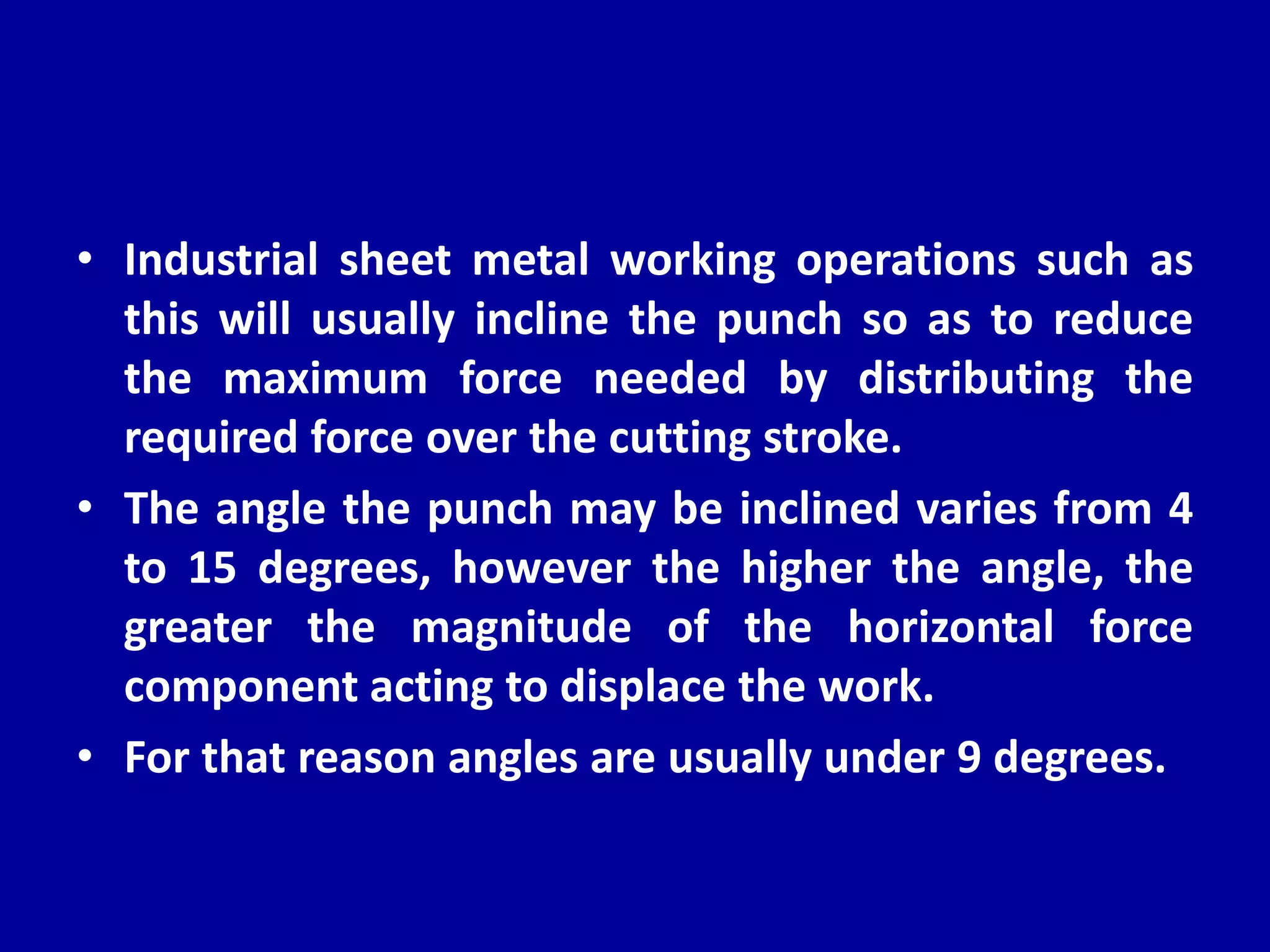 Sheet metal processes | PPTX