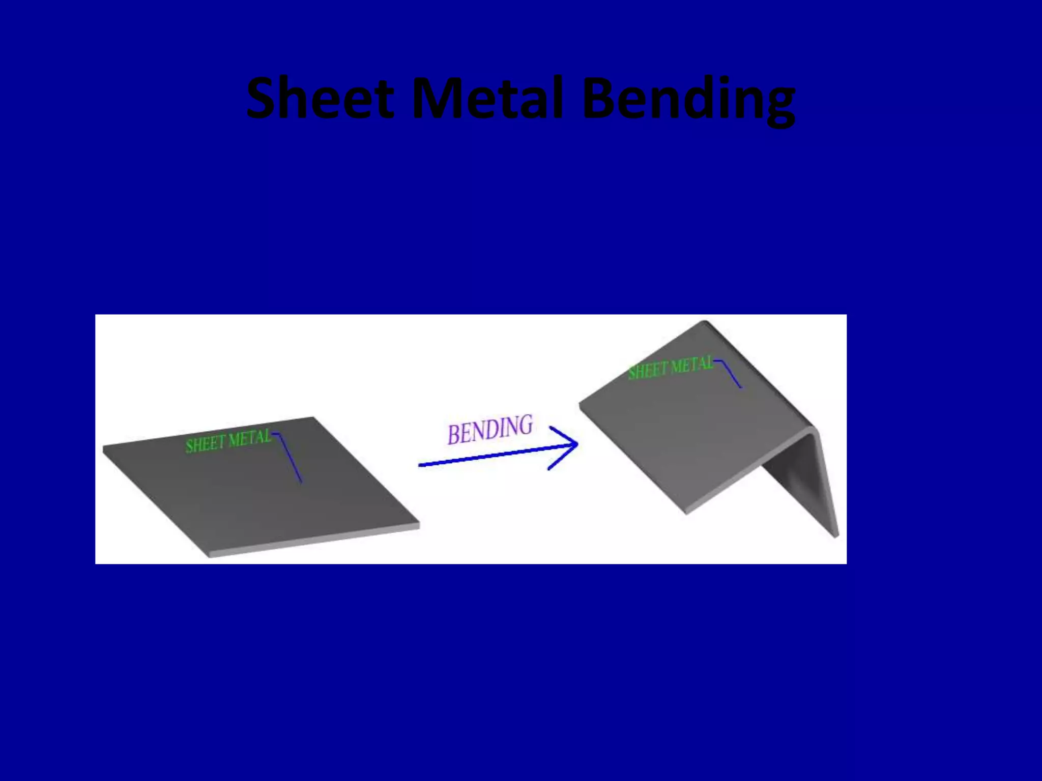 Sheet metal processes | PPTX