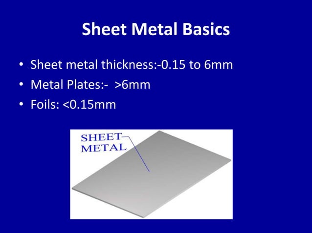Sheet metal processes | PPT