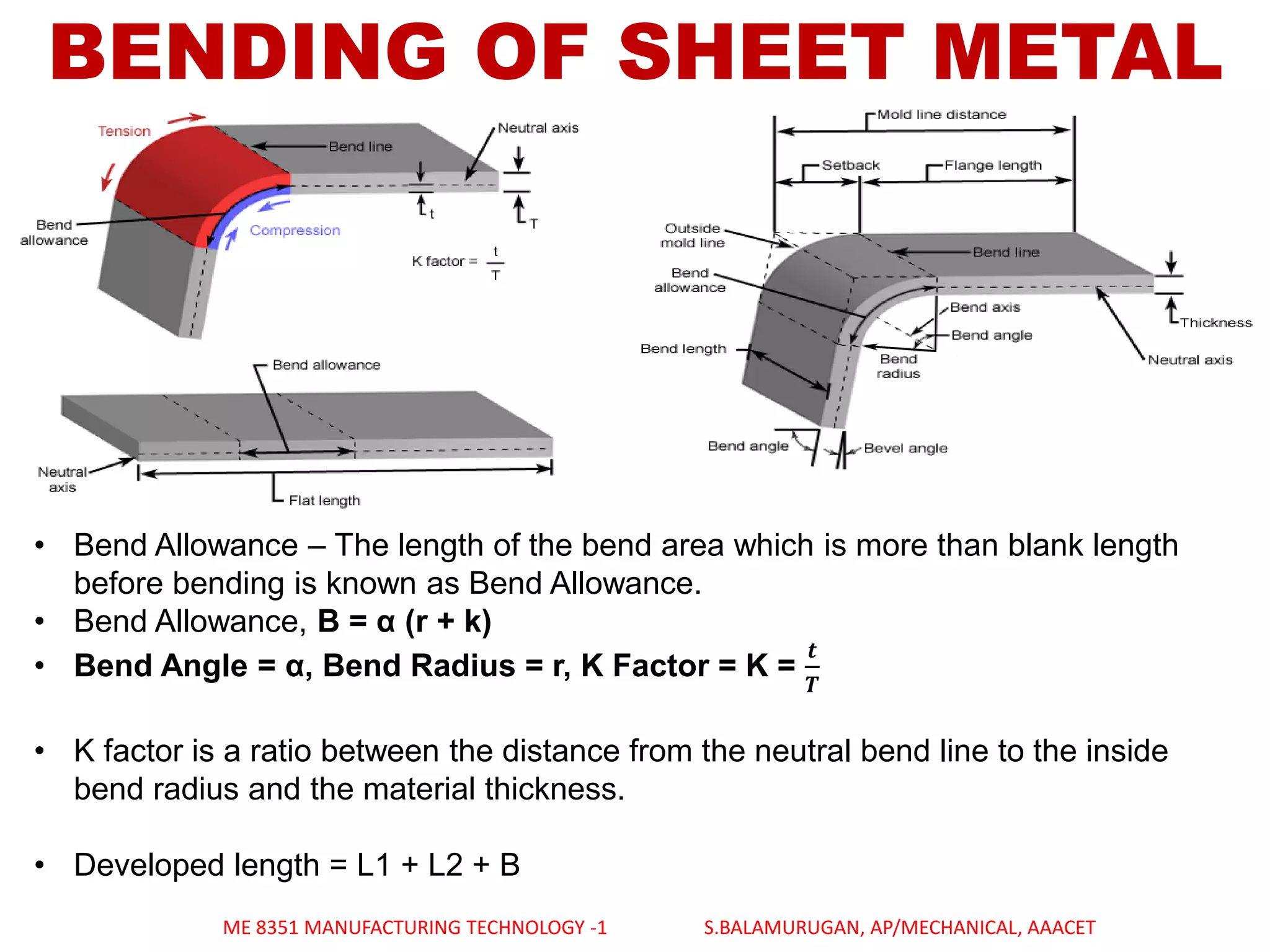 Sheet metal processes | PDF