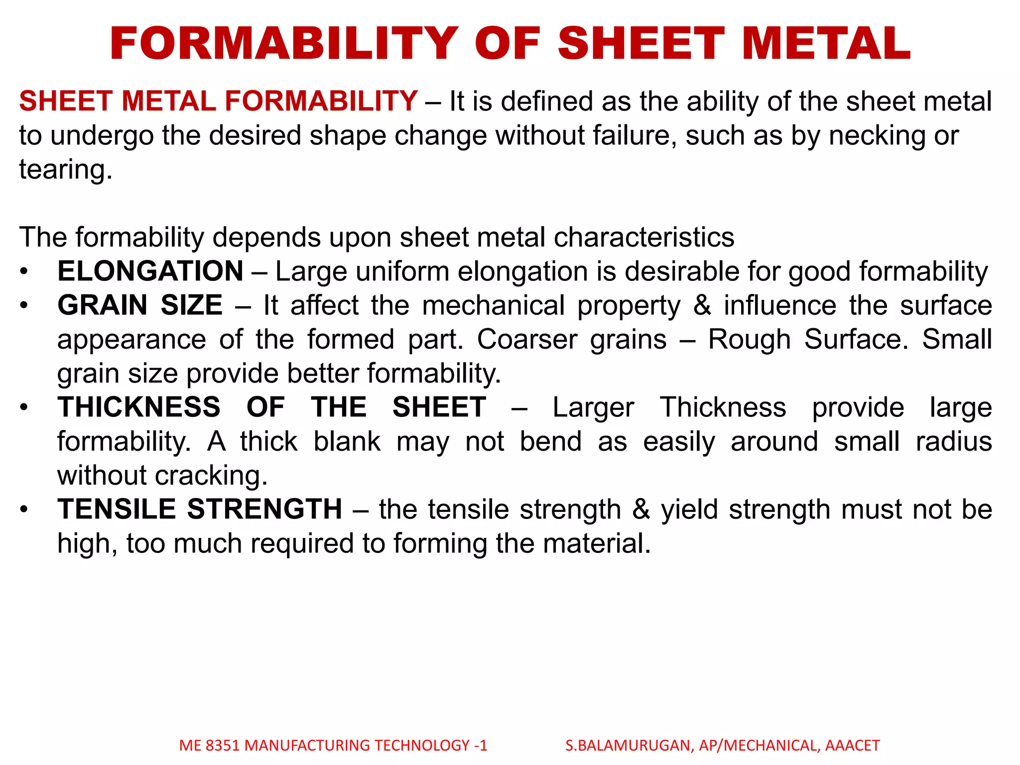 Sheet metal processes | PDF