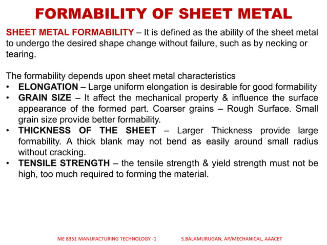 Sheet metal processes | PDF