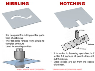 Sheet metal processes | PDF