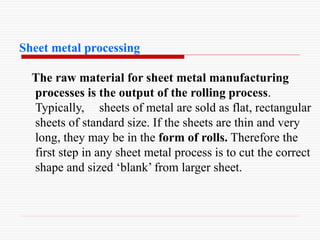 Sheet metal processes unit_iv_origional.ppt