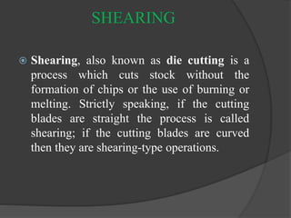 Sheet metal processing | PPTX