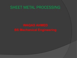 Sheet metal processing | PPT