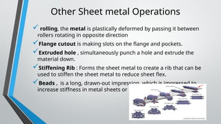 sheet metal operations, design, parameter | PPT