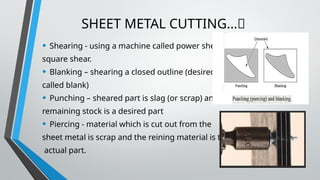 sheet metal operations, design, parameter | PPT