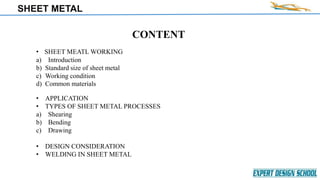 Sheet metal theory | PPTX