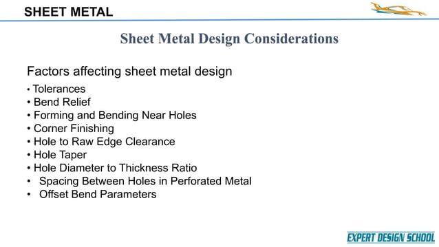 Sheet metal theory | PPTX