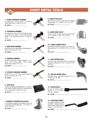 Sheet metal tools (Workshop Technology) | PDF