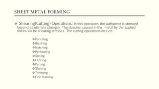 Sheet metal working | PPTX | Needlework | Arts and Crafts