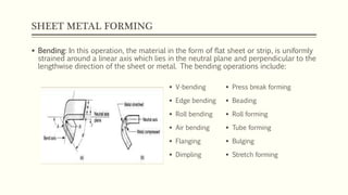 Sheet metal working | PPTX | Needlework | Arts and Crafts