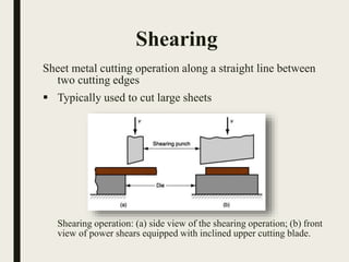 Sheet metal working | PPTX