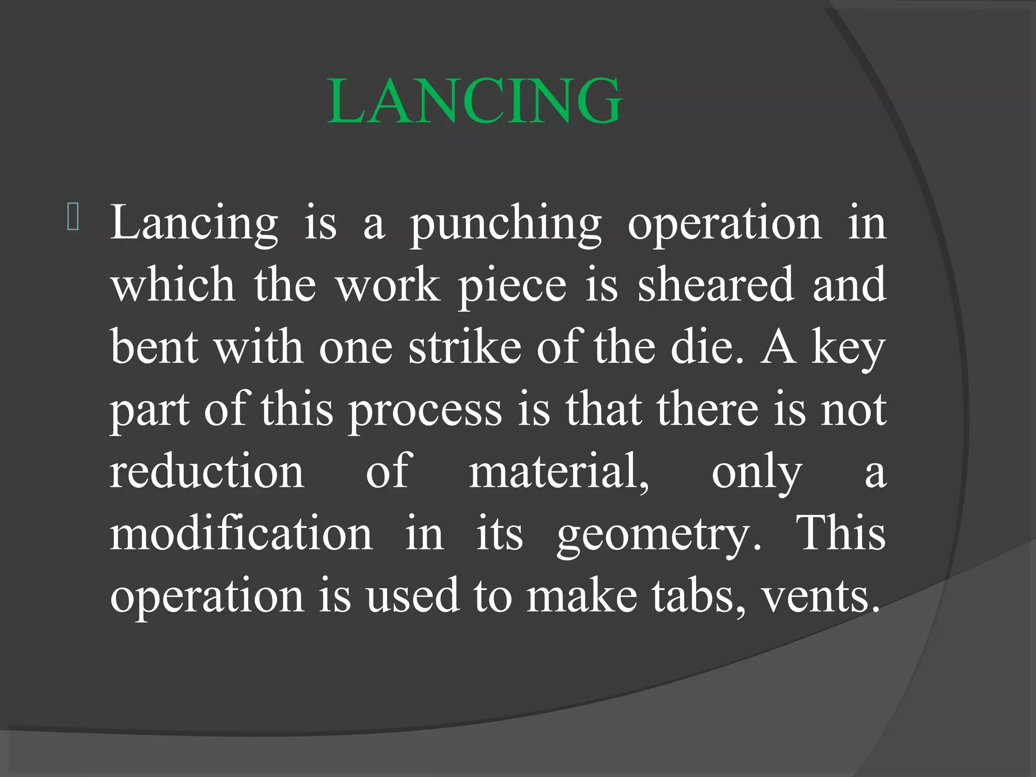 Sheet metel process.... | PPT