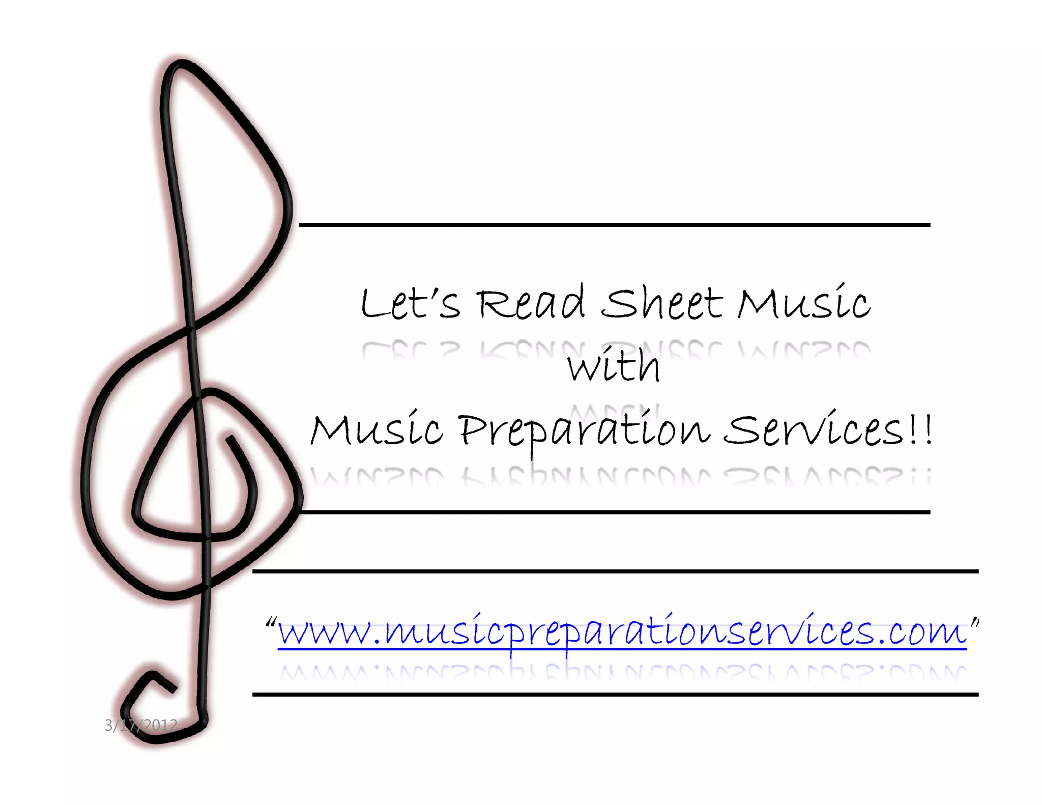 Sheet music preparation from MPS | PDF