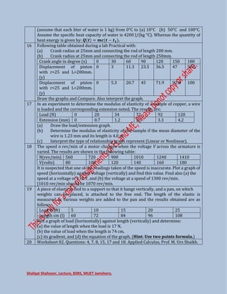 Sheet no 1 | PDF