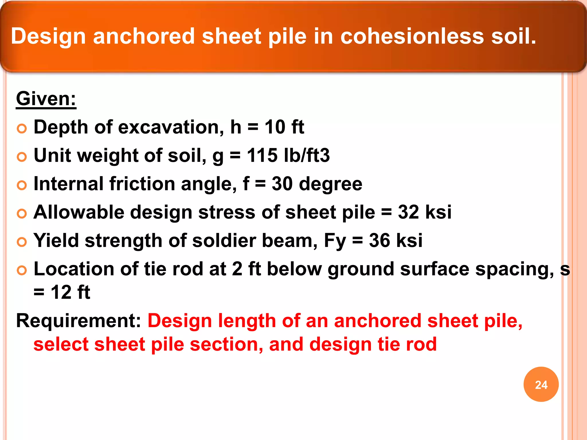 Sheet pile presentation | PPTX