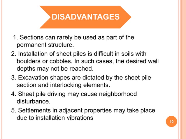 Sheet pile presentation | PPTX