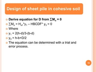 Sheet pile presentation | PPTX