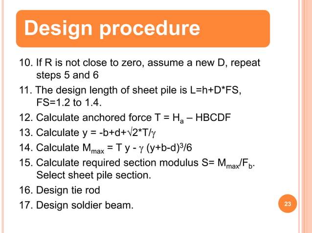 Sheet pile presentation | PPTX
