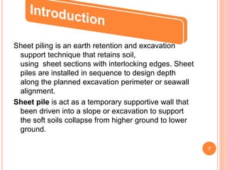 Sheet pile presentation | PPTX