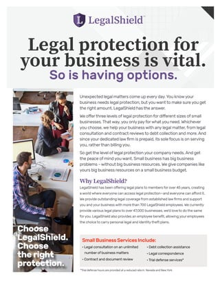 LegalShield Small Business Plans | PDF
