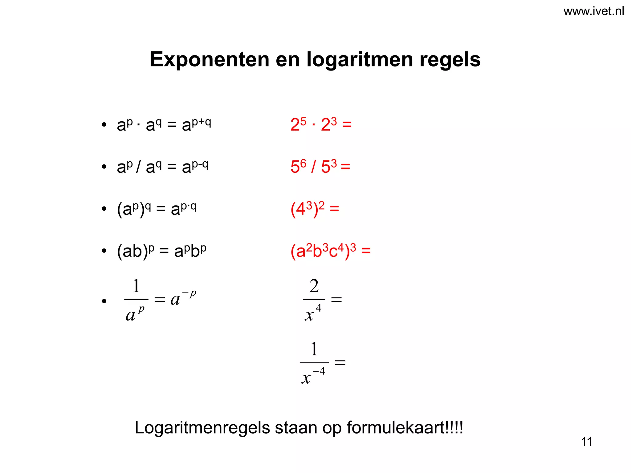 VWO wiskunde A 2013 | PPT