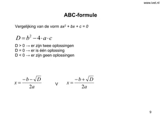 VWO wiskunde A 2013 | PPT