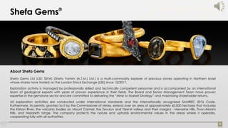 Shefa Gems Corporate Investor presentation Q3 2019 | PPT