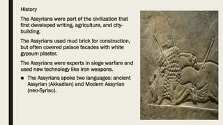 Ancient Assyria fashion history clothing of male and female | PPTX