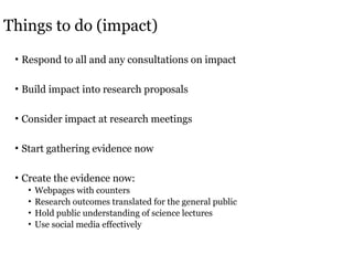 Research Excellence Framework Exercise 2029 | PPT