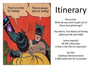 Sheffield Test Gathering | PPT