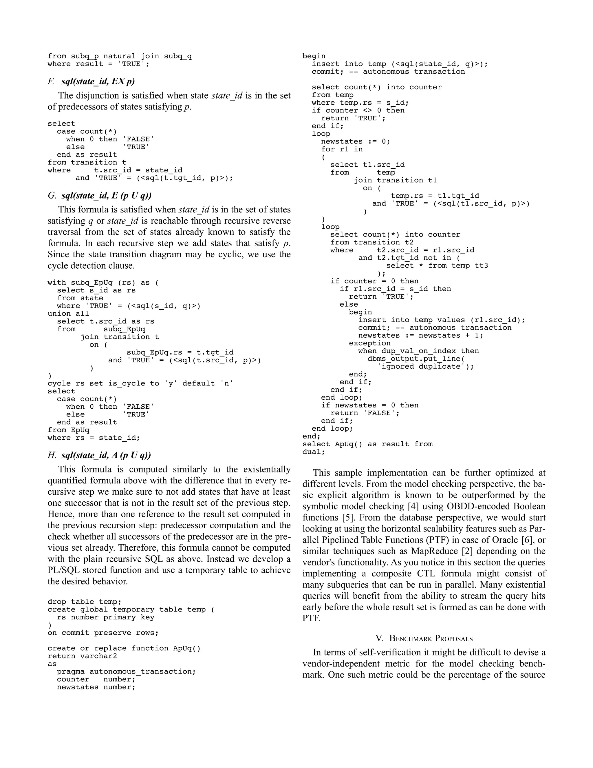 CTL Model Checking in Database Cloud | PDF