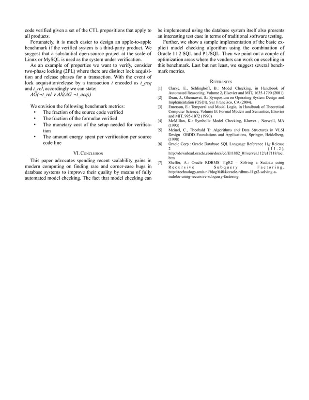 CTL Model Checking in Database Cloud | PDF